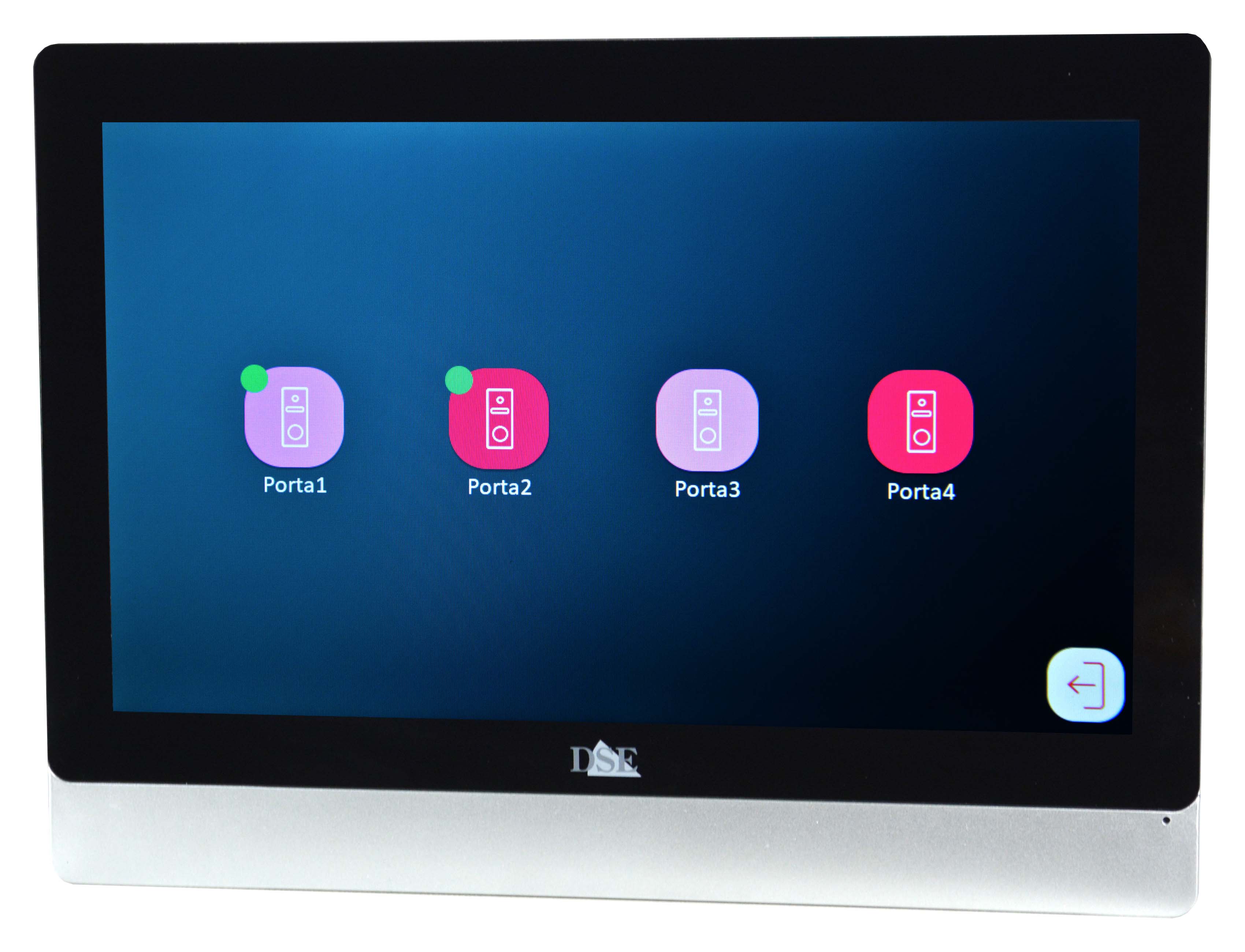 Videocitofoni IP 2 fili wifi con apriporta per ville 1,2,3,4 interni ...